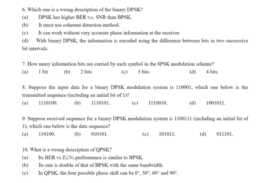 Solved 6. Which one is a wrong description of the binary | Chegg.com