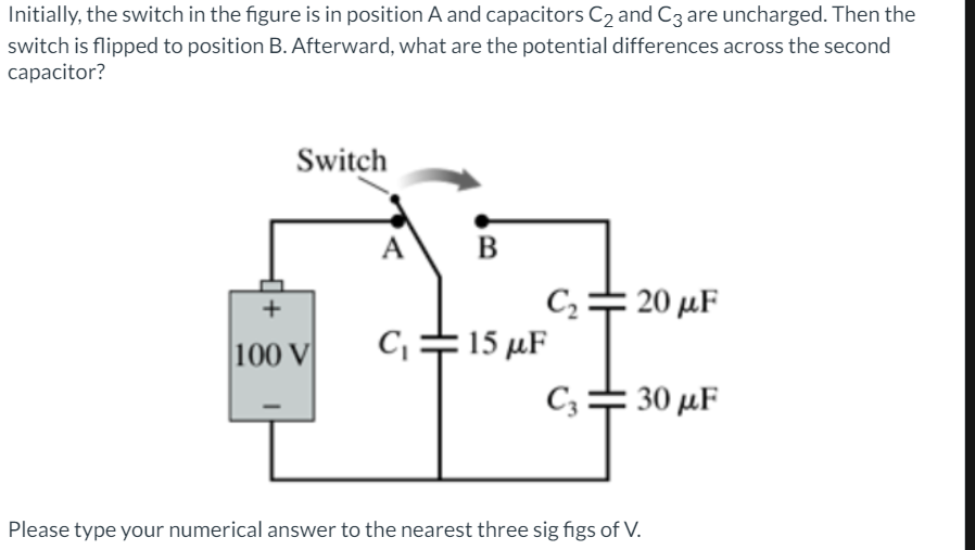 Solved Initially, the switch in the figure is in position \( | Chegg.com