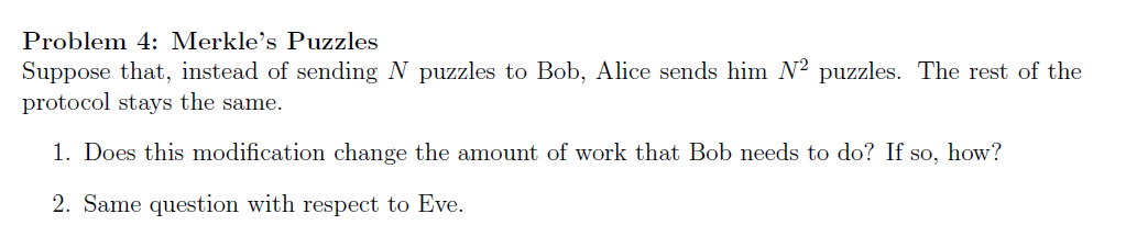Solved Note: Alice is the sender. Bob is the receiver. Eve | Chegg.com