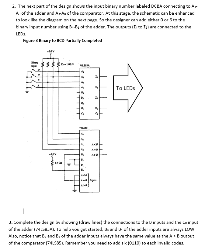 Solved 2 The Next Part Of The Design Shows The Input Binary 