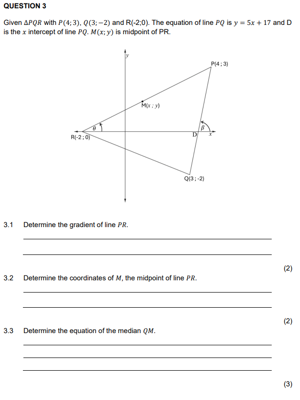 Solved QUESTION 3 3.4 ﻿If PQRS ﻿is a parallelogram with S in | Chegg.com