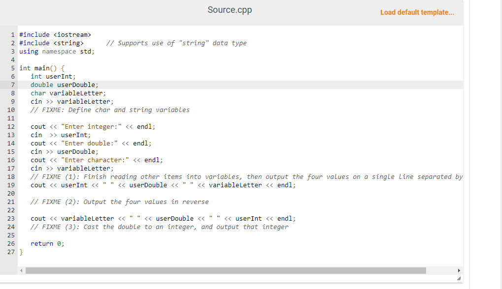 Solved 2.11 Lab Exercise: Ch 2a Variables, input, and | Chegg.com