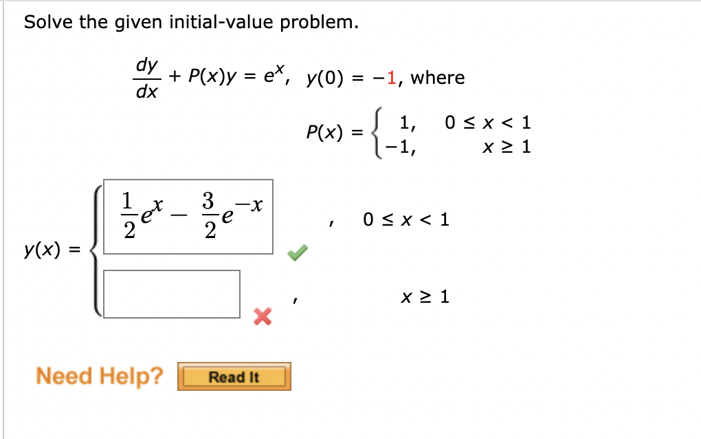 Solved Solve the given initial-value problem. | Chegg.com