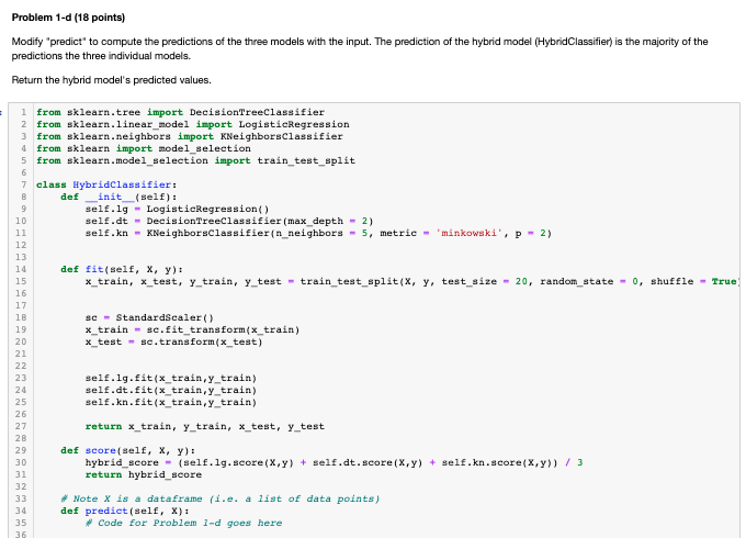 Solved The main goal of this assignment is to build a hybrid | Chegg.com