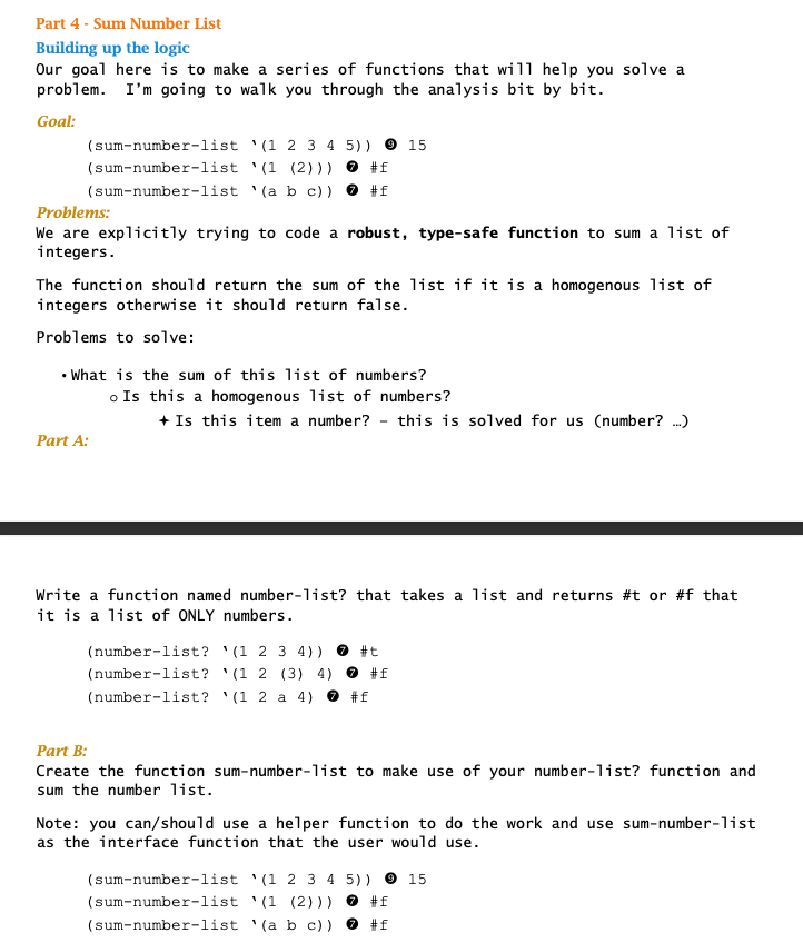 Solved NEEDS TO BE DONE IN SCHEME, THANK YOU. NEEDS TO BE | Chegg.com