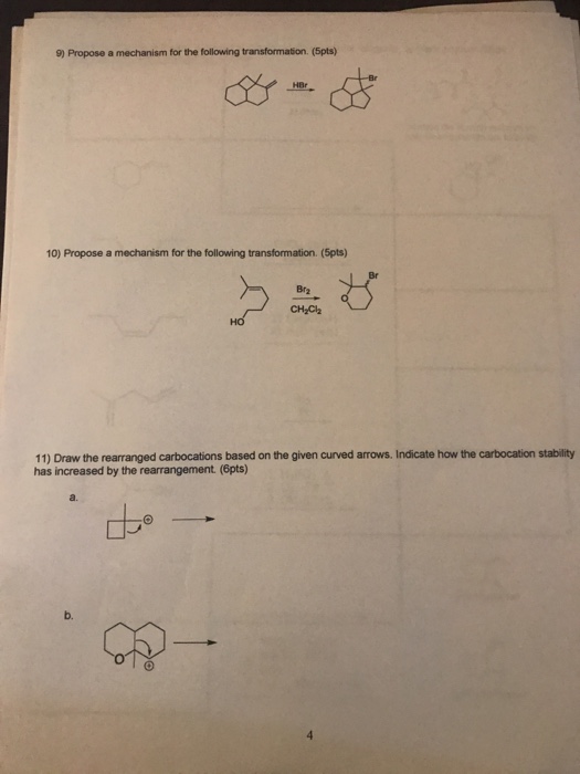 Solved 9) Propose a mechanism for the following | Chegg.com Solved 9) Propose a mechanism for the following | Chegg.com