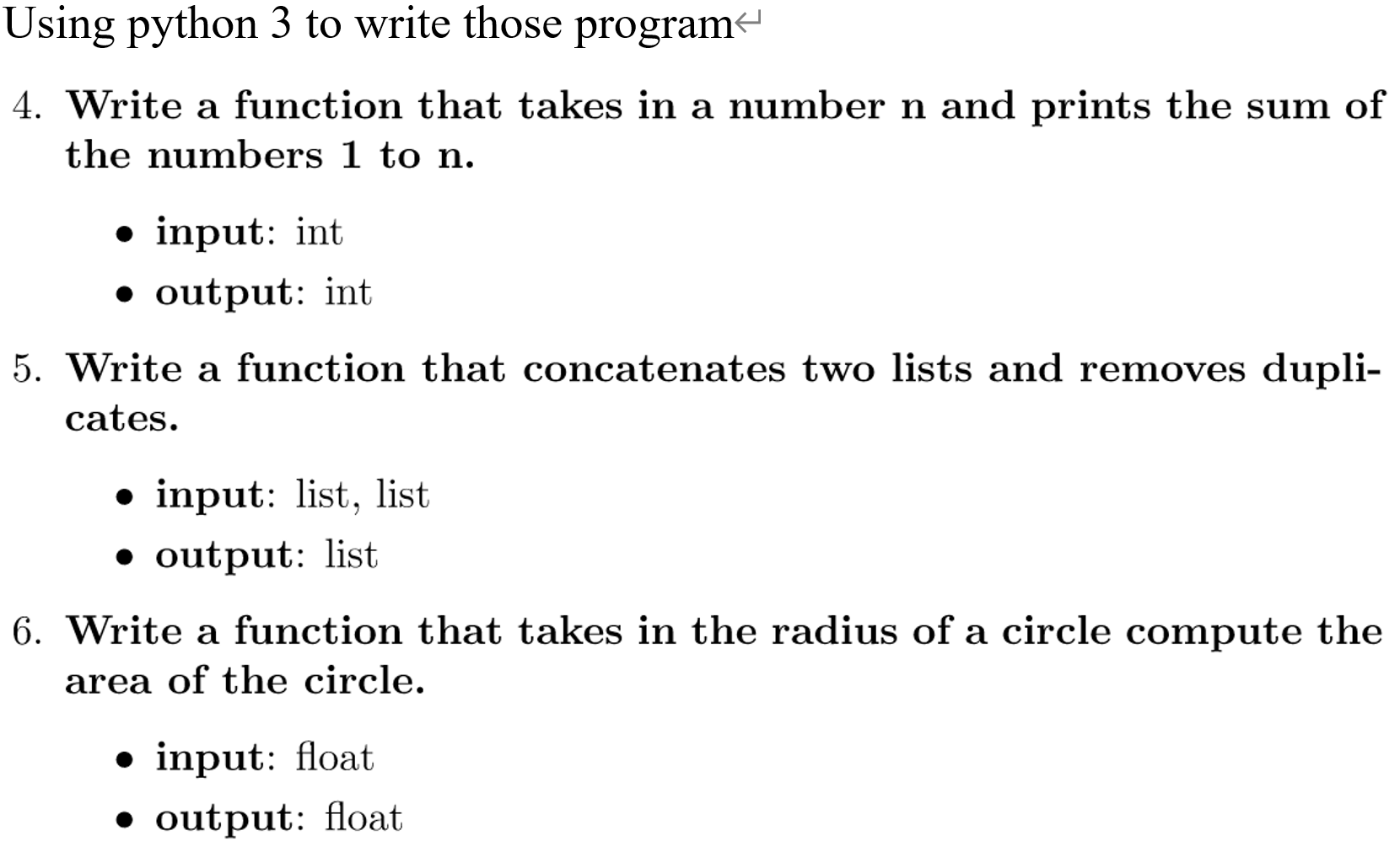 Solved Using Python 3 To Write Those Program 4 Write A 1647