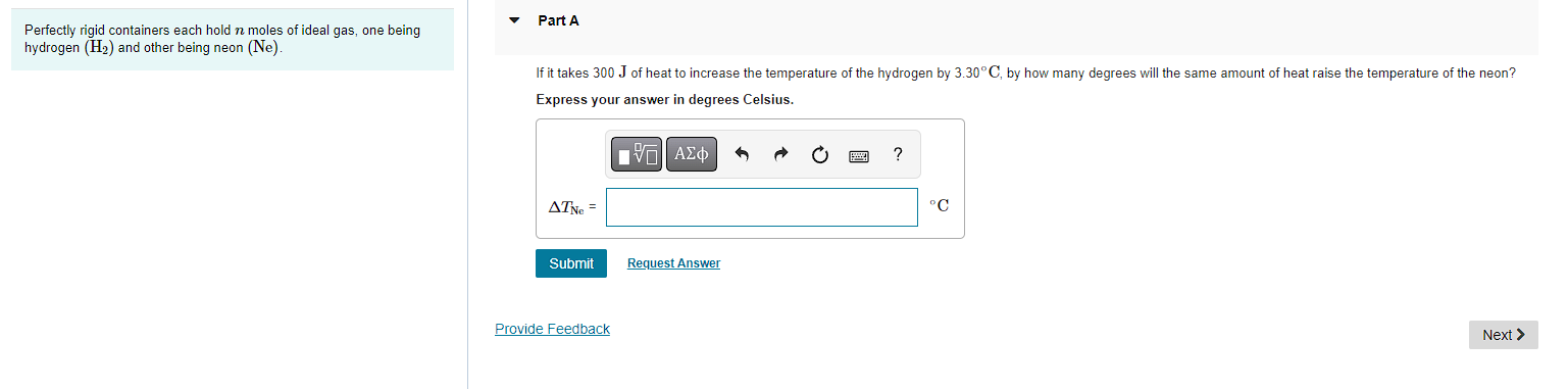 Solved Perfectly rigid containers each hold n moles of ideal | Chegg.com