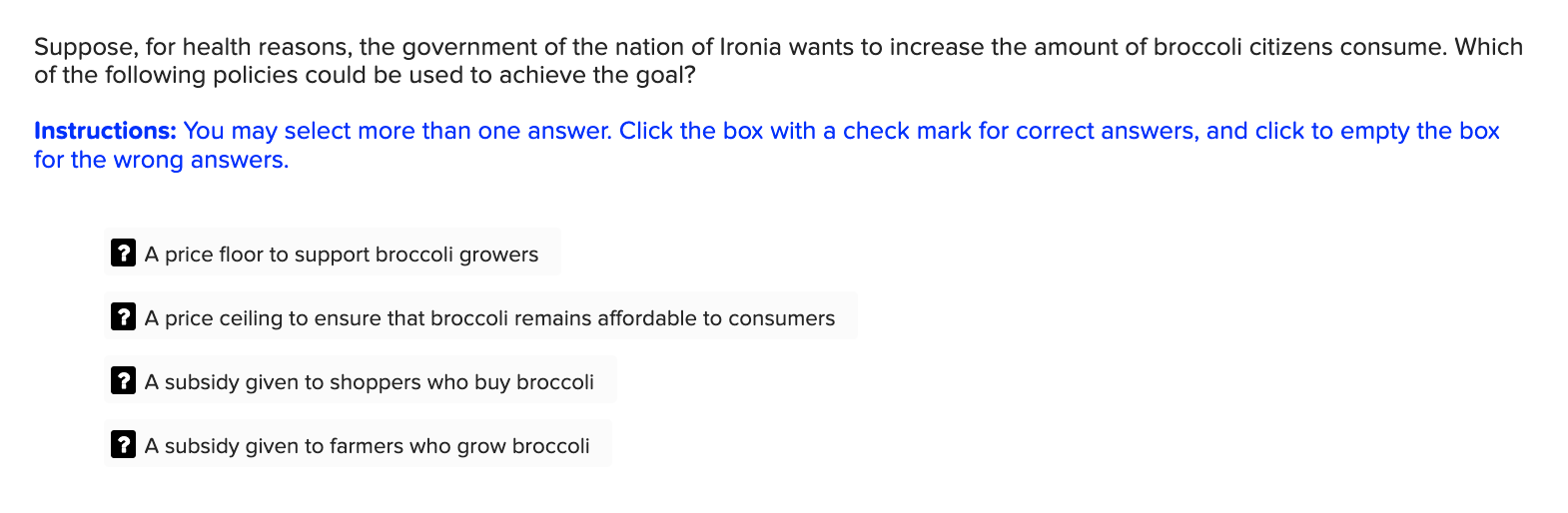 Solved Suppose, for health reasons, the government of the | Chegg.com