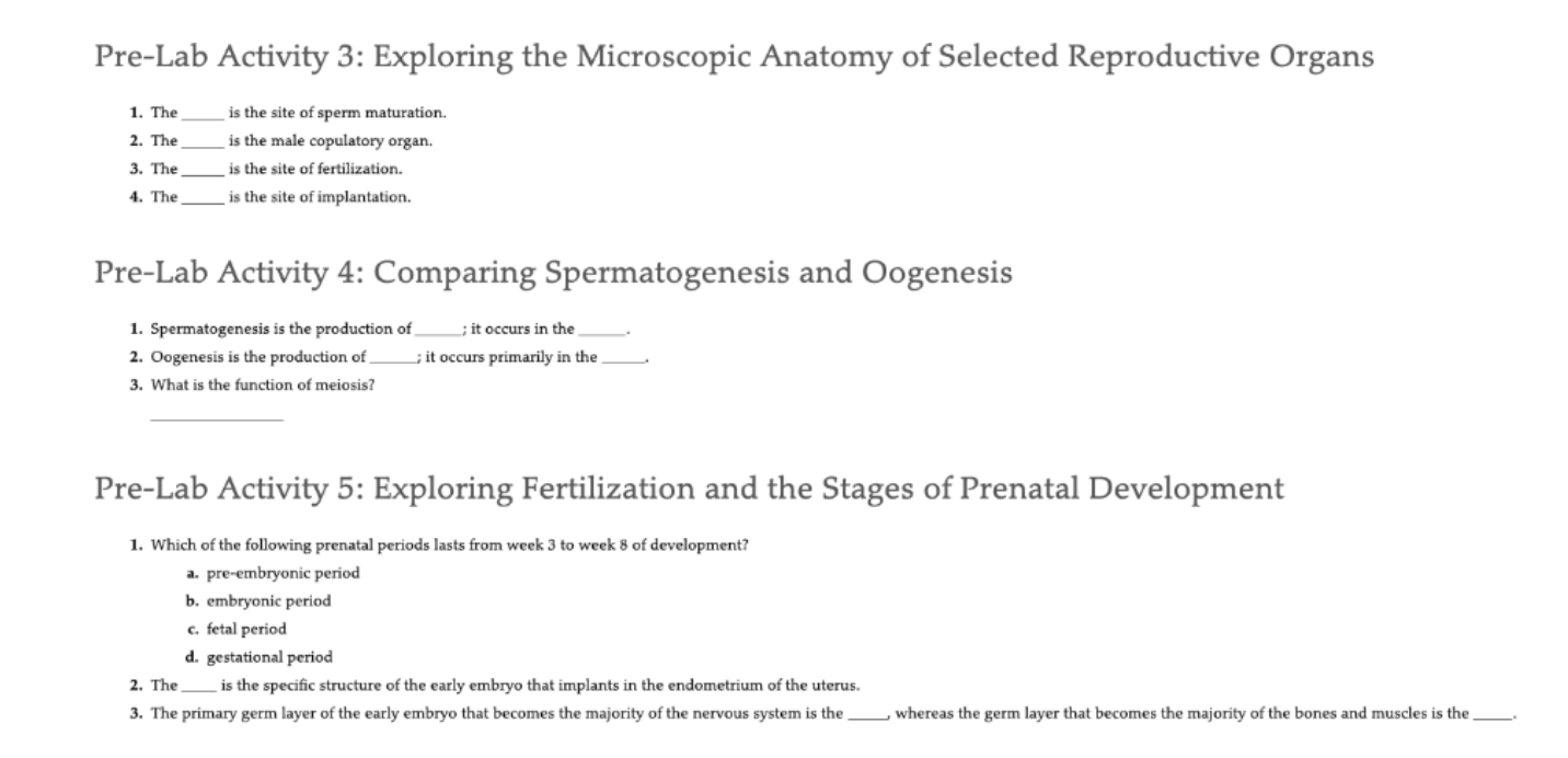 Solved Pre-Lab Activity 3: Exploring the Microscopic Anatomy | Chegg.com