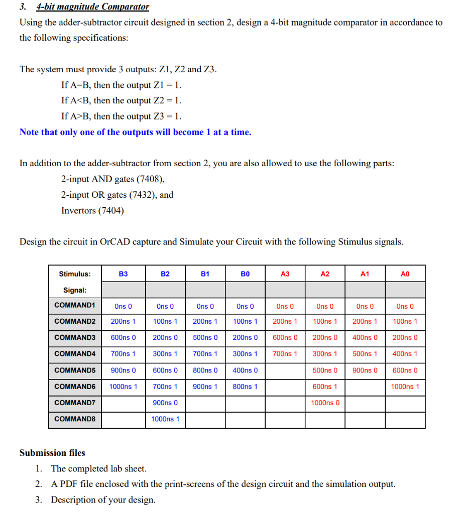 Solved 2.4 Simulation Using the above schematic, design the | Chegg.com