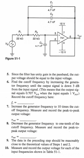Solved Calculate the cutoff frequency in fig 51.1 what are | Chegg.com