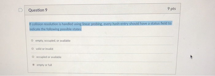 Solved D | Question 1 10 pts Assume data is to be stored in | Chegg.com