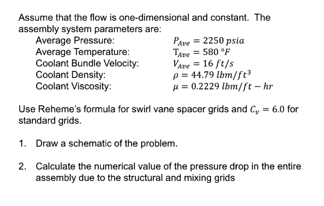 Given is a PWR fuel assembly that has the following | Chegg.com