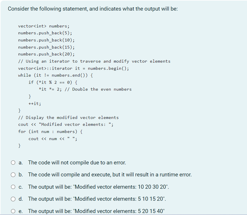Solved Oonsider the following statement, and indicates what | Chegg.com