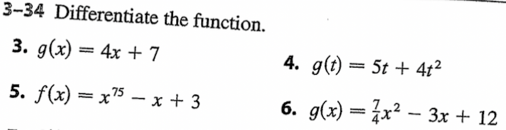 Solved Differentiate the function. Can it be clear and | Chegg.com