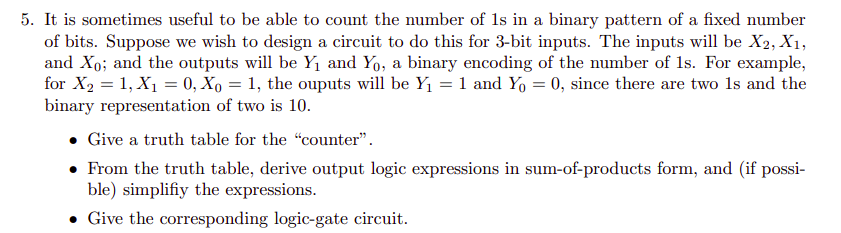 Solved 5. It is sometimes useful to be able to count the | Chegg.com