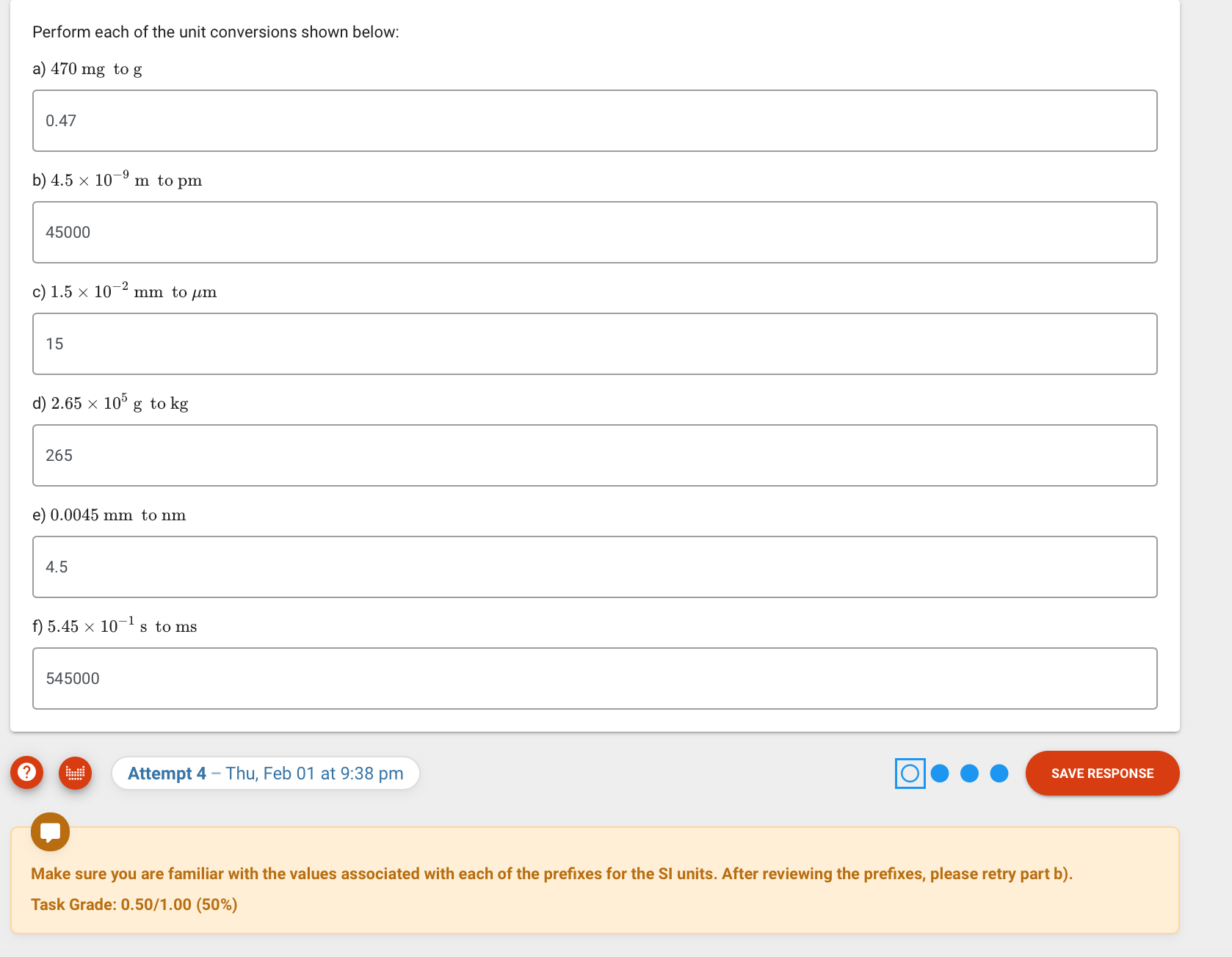 Solved Perform each of the unit conversions shown | Chegg.com