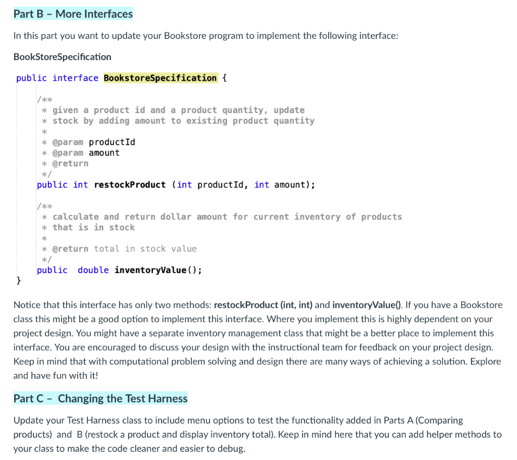 Solved ITSC 1213 – Project 2 - Bookstore Management System | Chegg.com