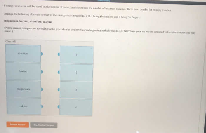 Solved Arrange the following elements in order of increasing | Chegg.com