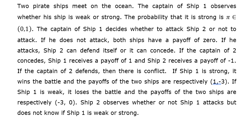 Solved Two pirate ships meet on the ocean. The captain of | Chegg.com