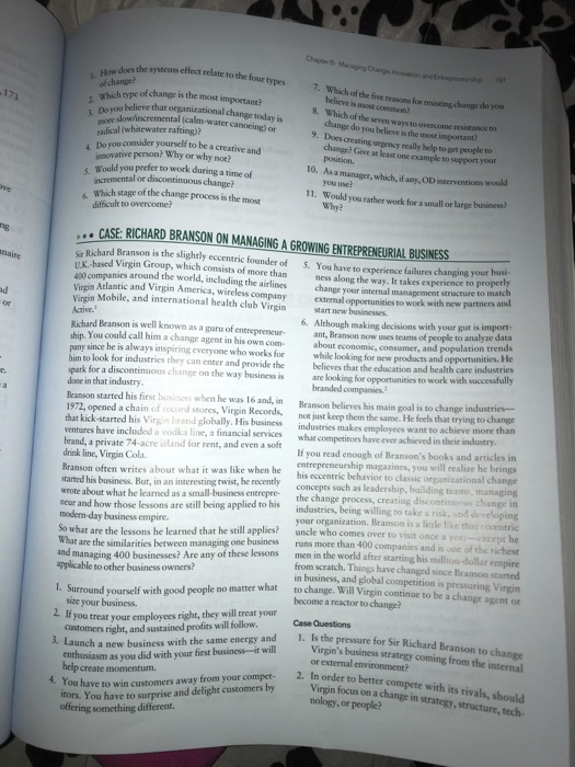 Solved does the systems effect relate to the four types 7 7. | Chegg.com