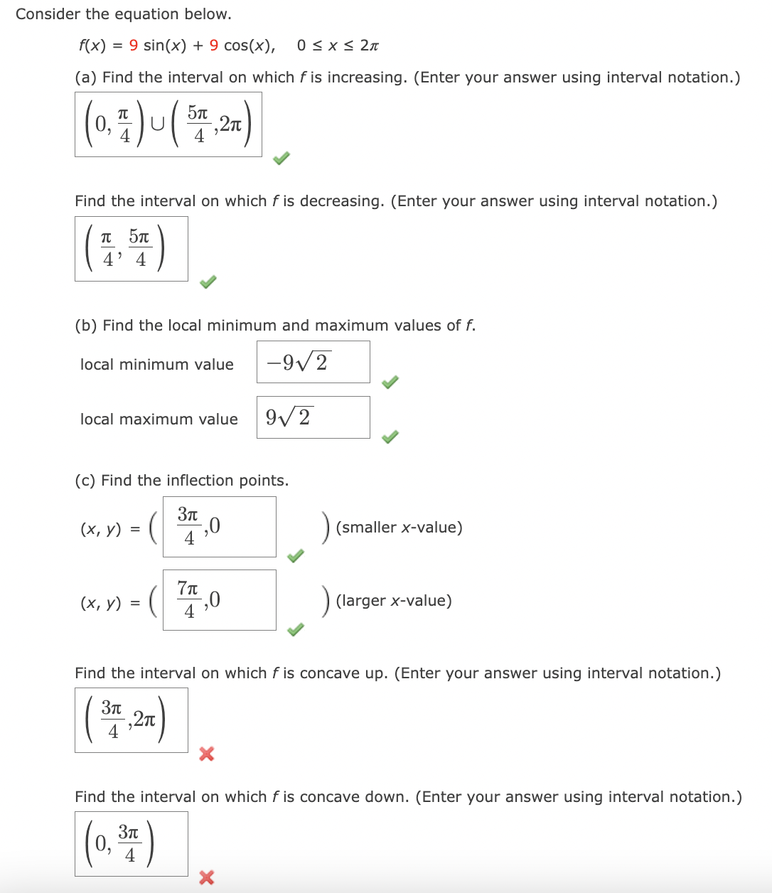 Solved Consider the equation below. | Chegg.com