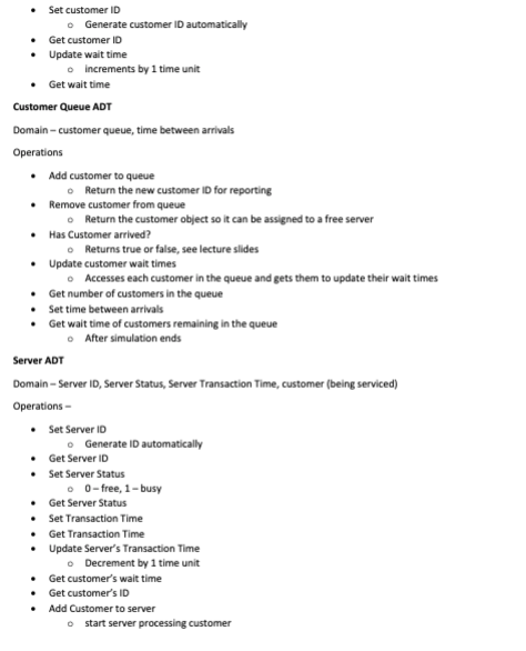Solved Simulation Project Project Objectives 1. To develop | Chegg.com