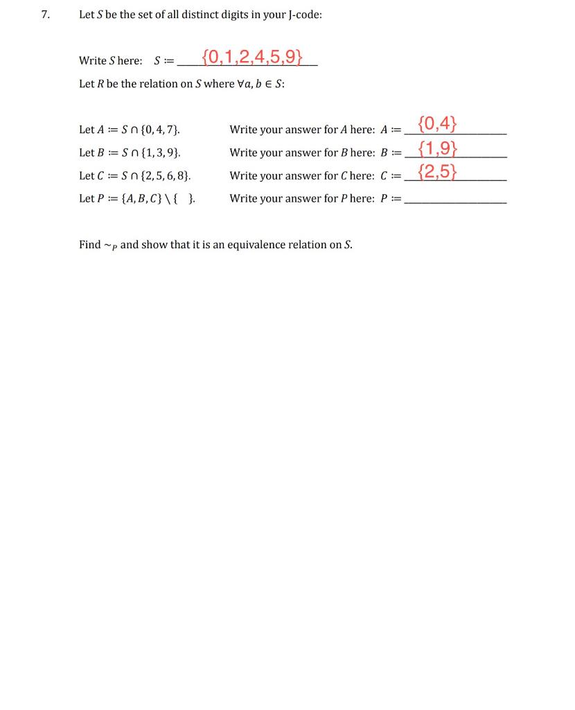 Solved Discrete math: Let S be the set of all distinct | Chegg.com