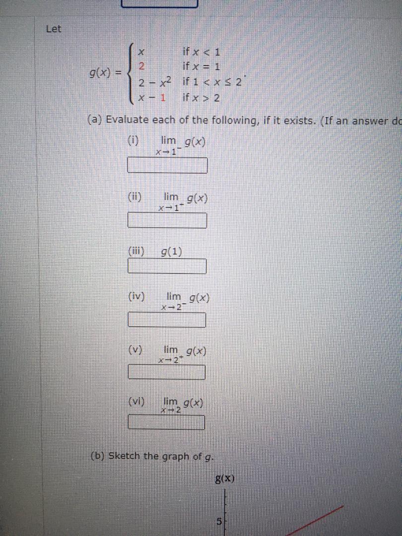Solved (a) Evaluate each of the following, if it exists. (If | Chegg.com