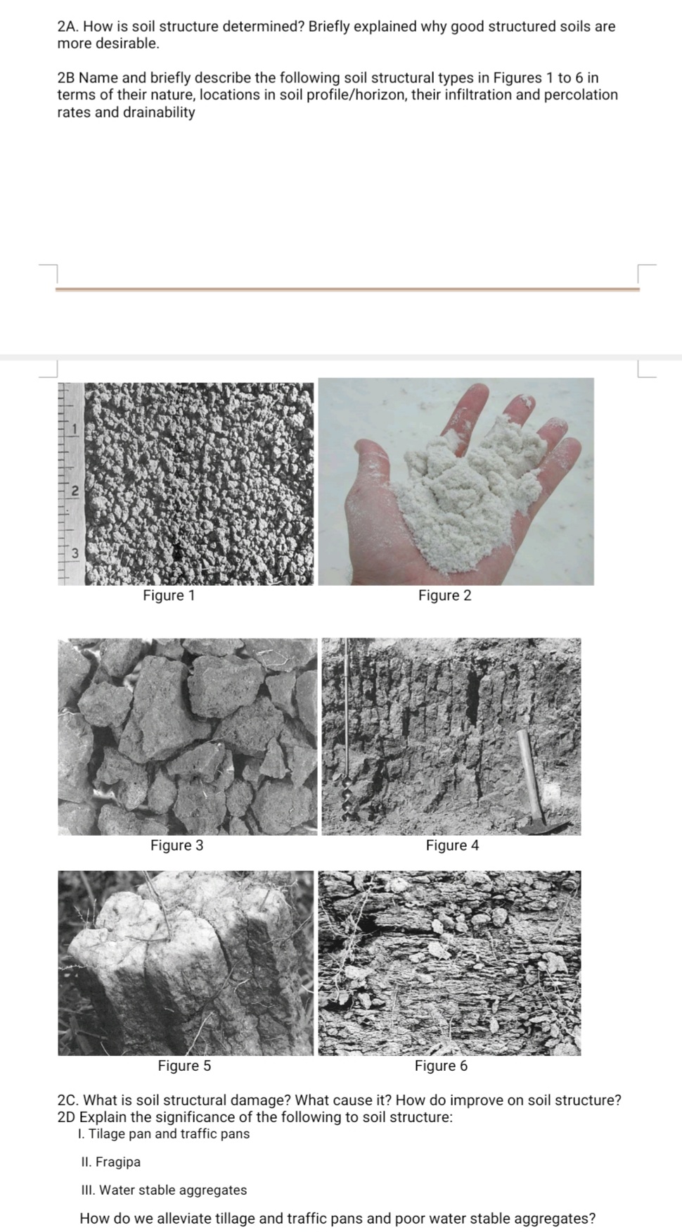 Solved 2A. How is soil structure determined? Briefly | Chegg.com