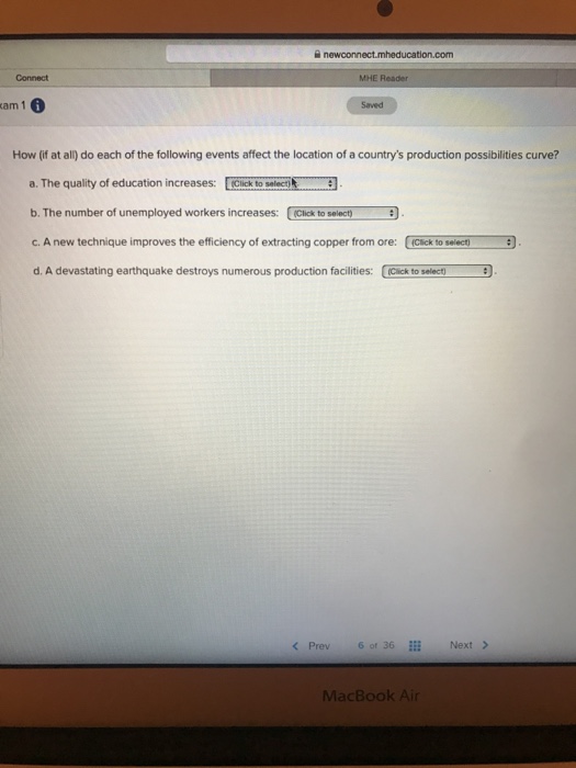 Solved on.com Connect MHE Reader am 1 Saved How (if at all) | Chegg.com