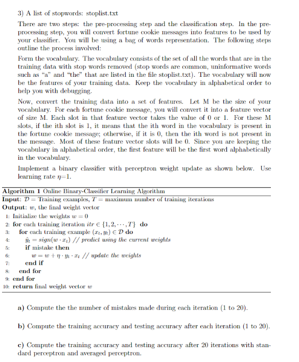 ogramming Assignment Explanation - Fortune Cookie | Chegg.com