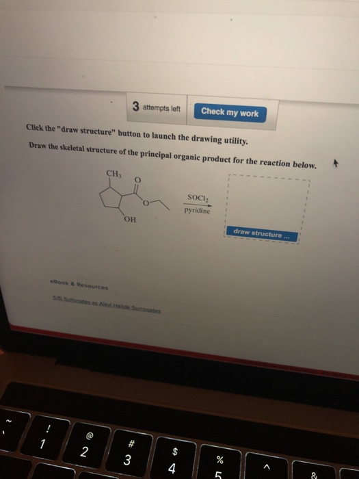 Solved 3 attempts left Check my work Click the "draw | Chegg.com