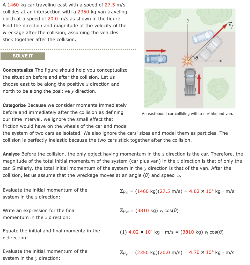 Solved A 1460 kg car traveling east with a speed of 27.5 m/s | Chegg.com