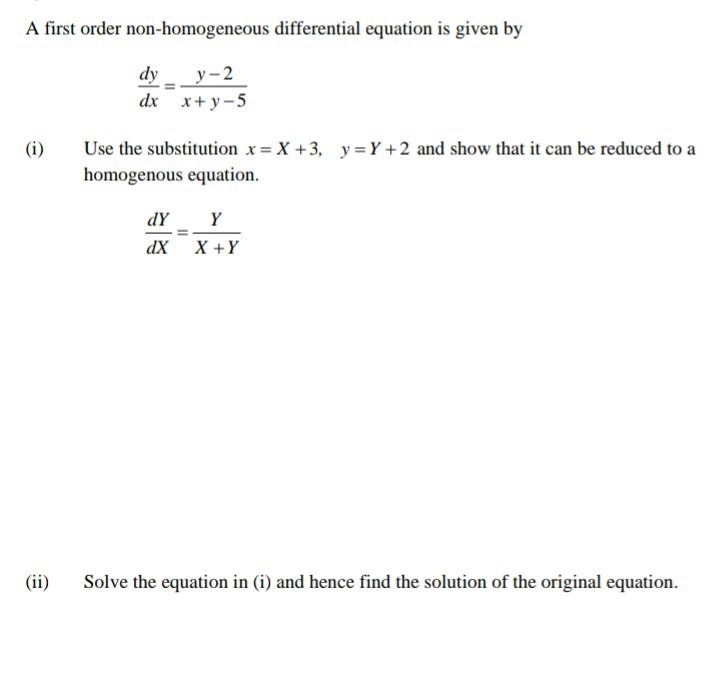 Solved A first order non-homogeneous differential equation | Chegg.com