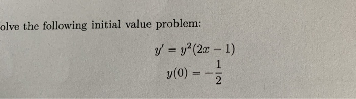 Solved Solve the following initial value problem (IVP): 1 + | Chegg.com