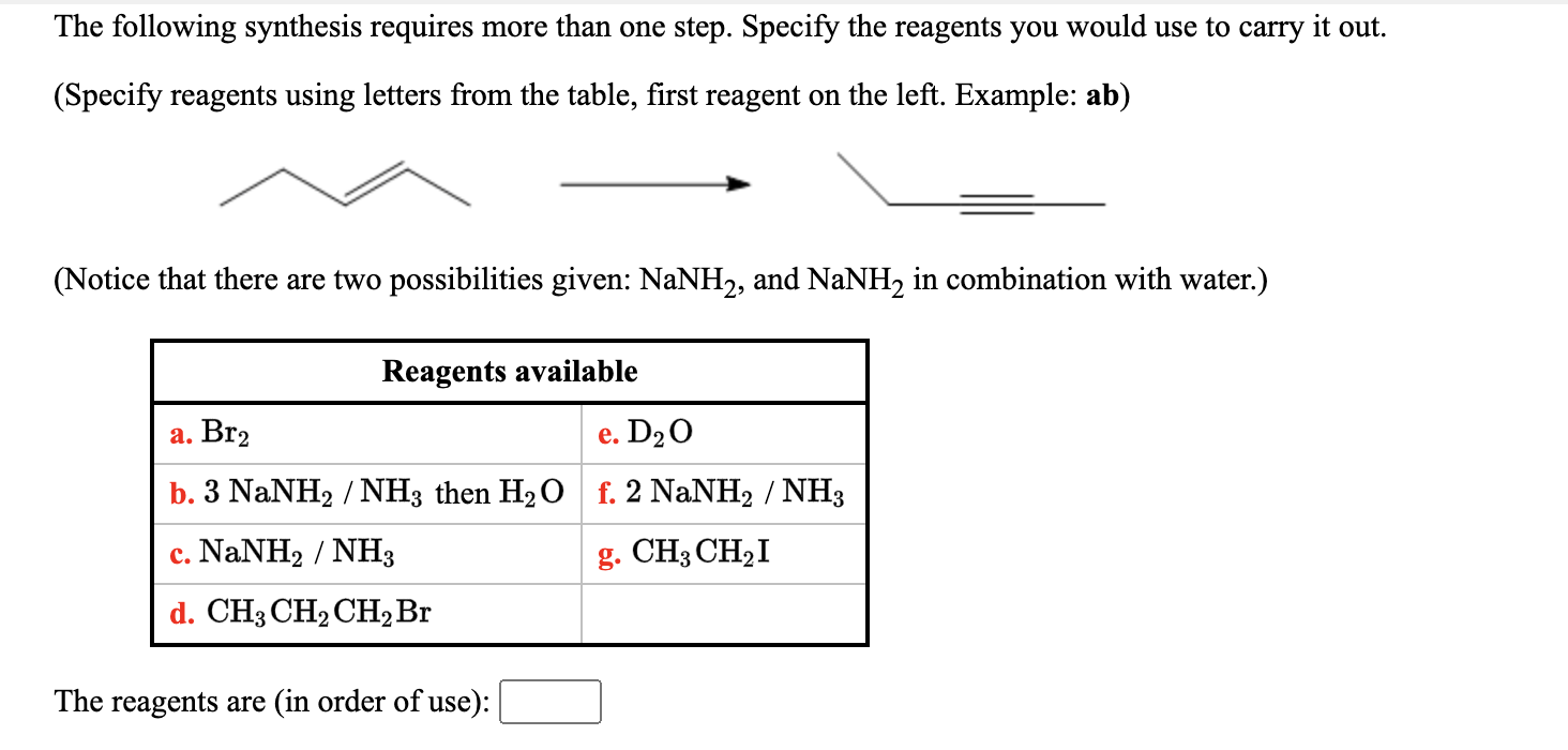 Solved The following synthesis requires more than one step. | Chegg.com