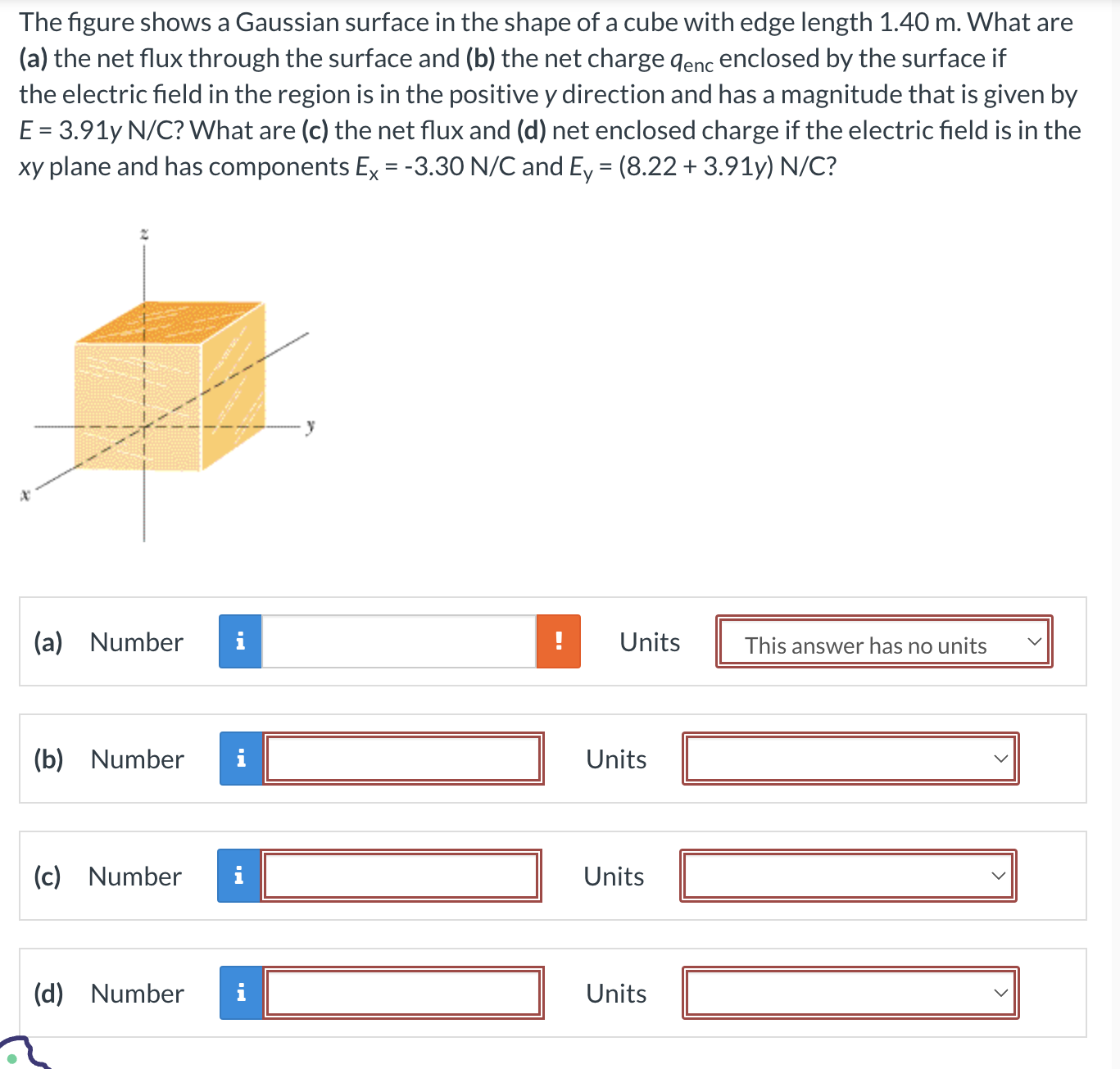 Solved The figure shows a Gaussian surface in the shape of a | Chegg.com