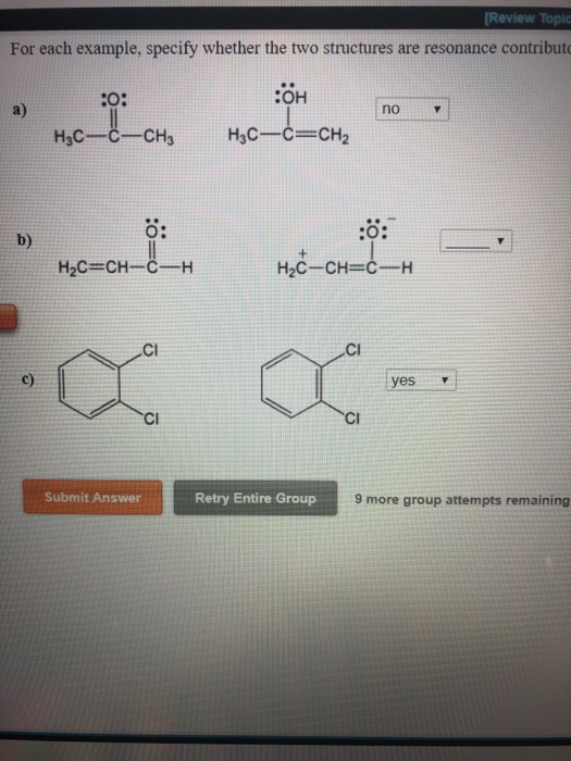 Solved For each example, specify whether the two structures | Chegg.com