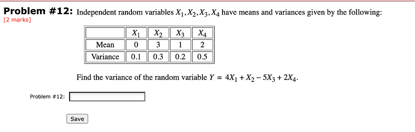 Solved Problem #12: Independent random variables X1, X2, X3, | Chegg.com