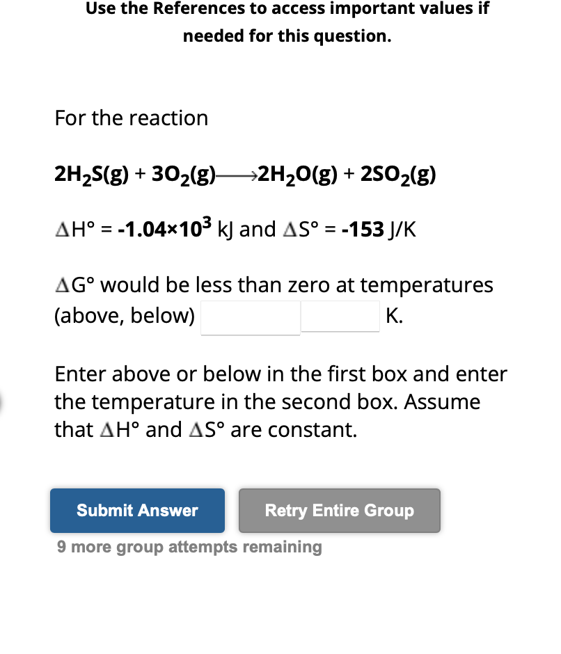 Solved Use the References to access important values if | Chegg.com