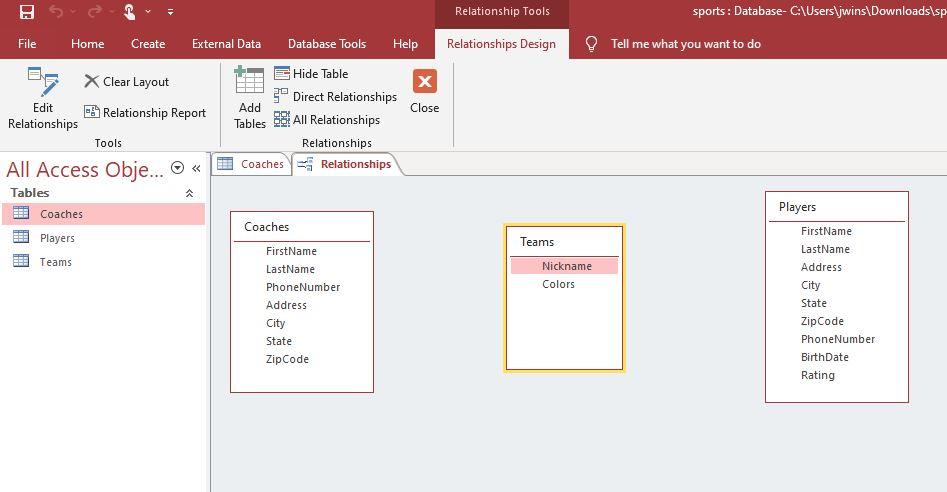 Solved Modify the database so that the following information | Chegg.com