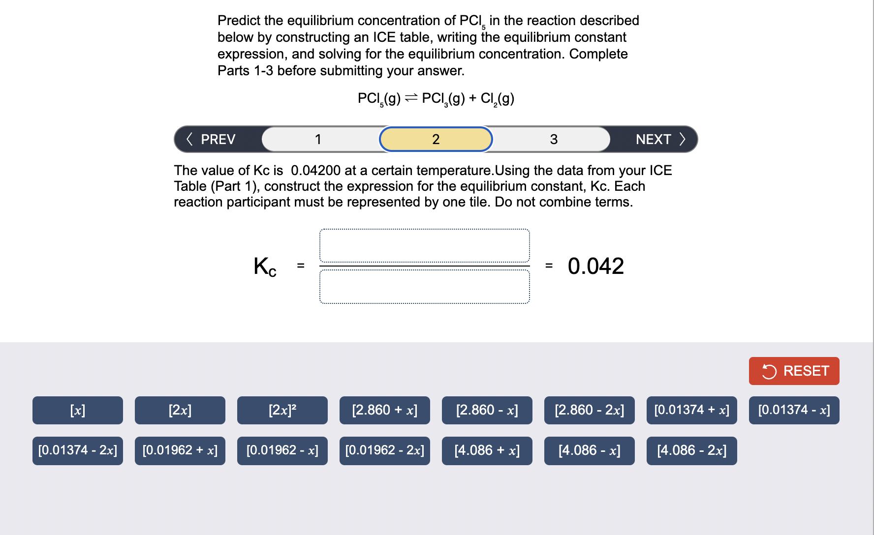 Solved Predict the equilibrium concentration of PCl5 in the | Chegg.com