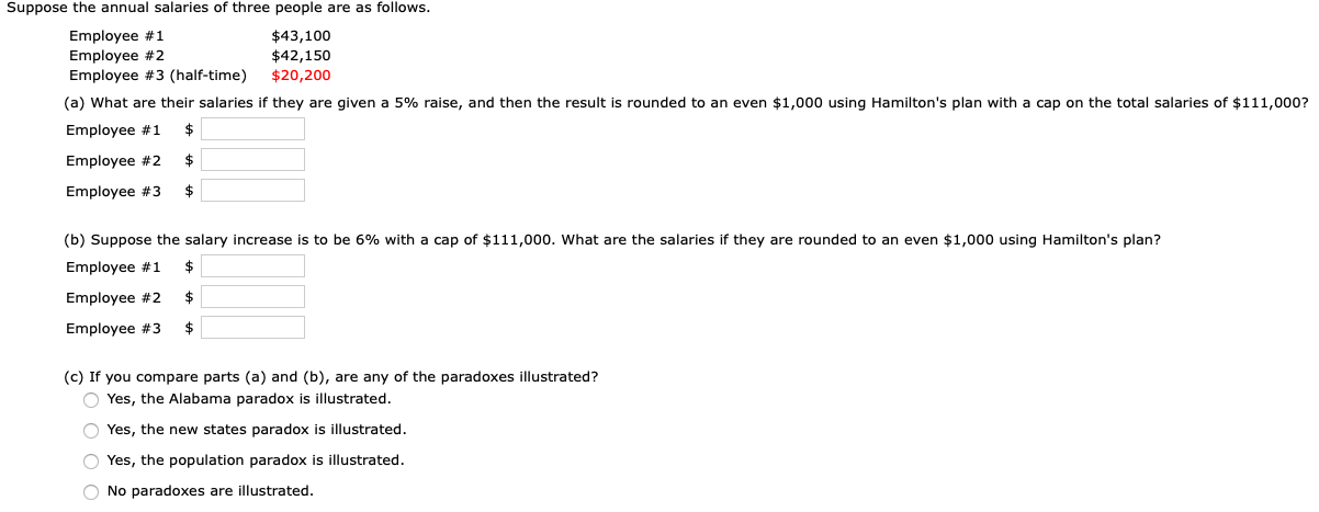 Solved Suppose the annual salaries of three people are as | Chegg.com