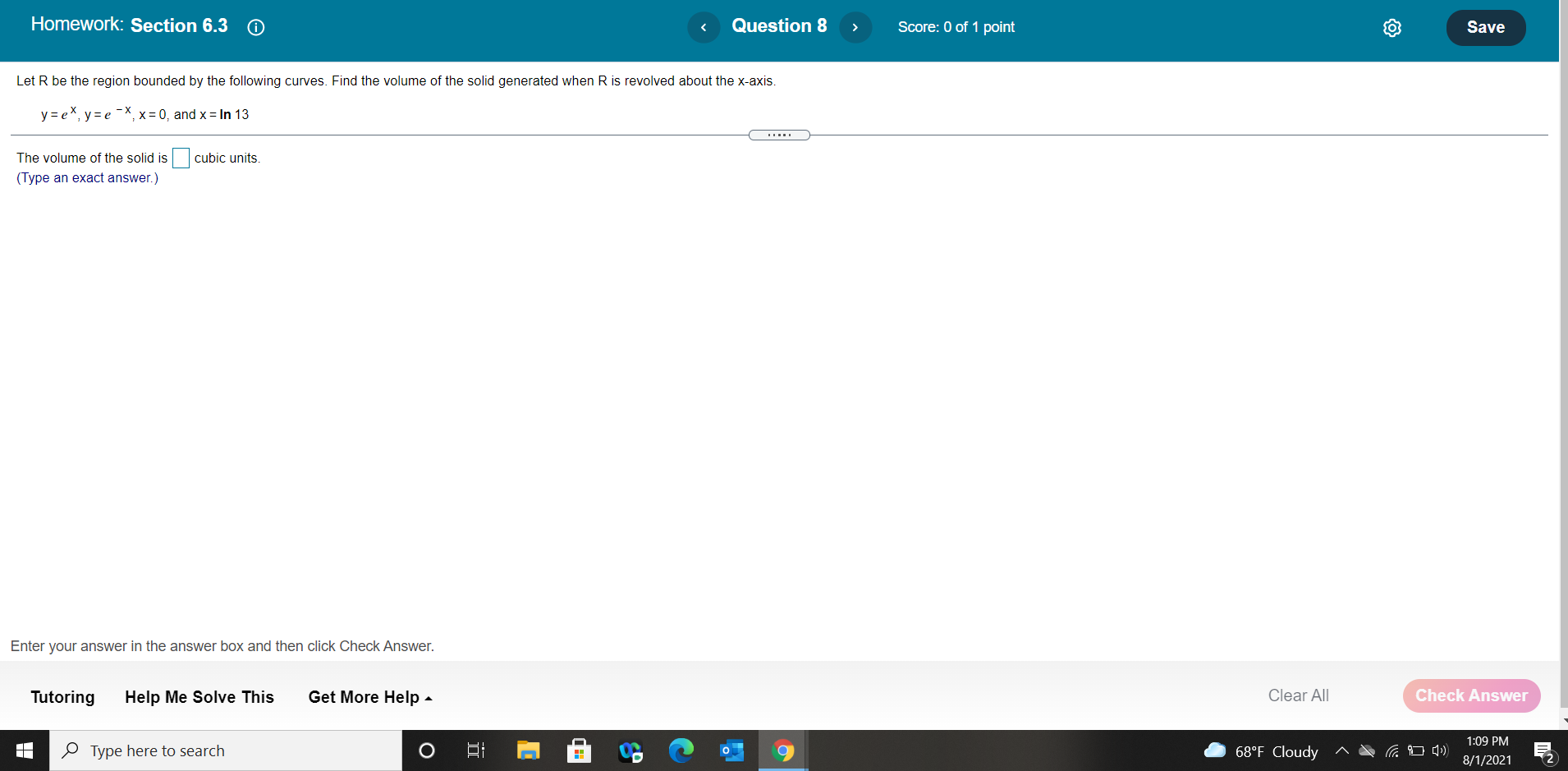 Solved Homework Section 6 3 Question 8 Score 0 Of 1 Point