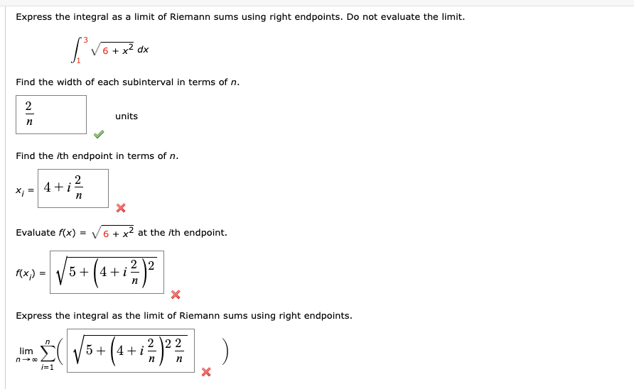 Solved Express the integral as a limit of Riemann sums using | Chegg.com