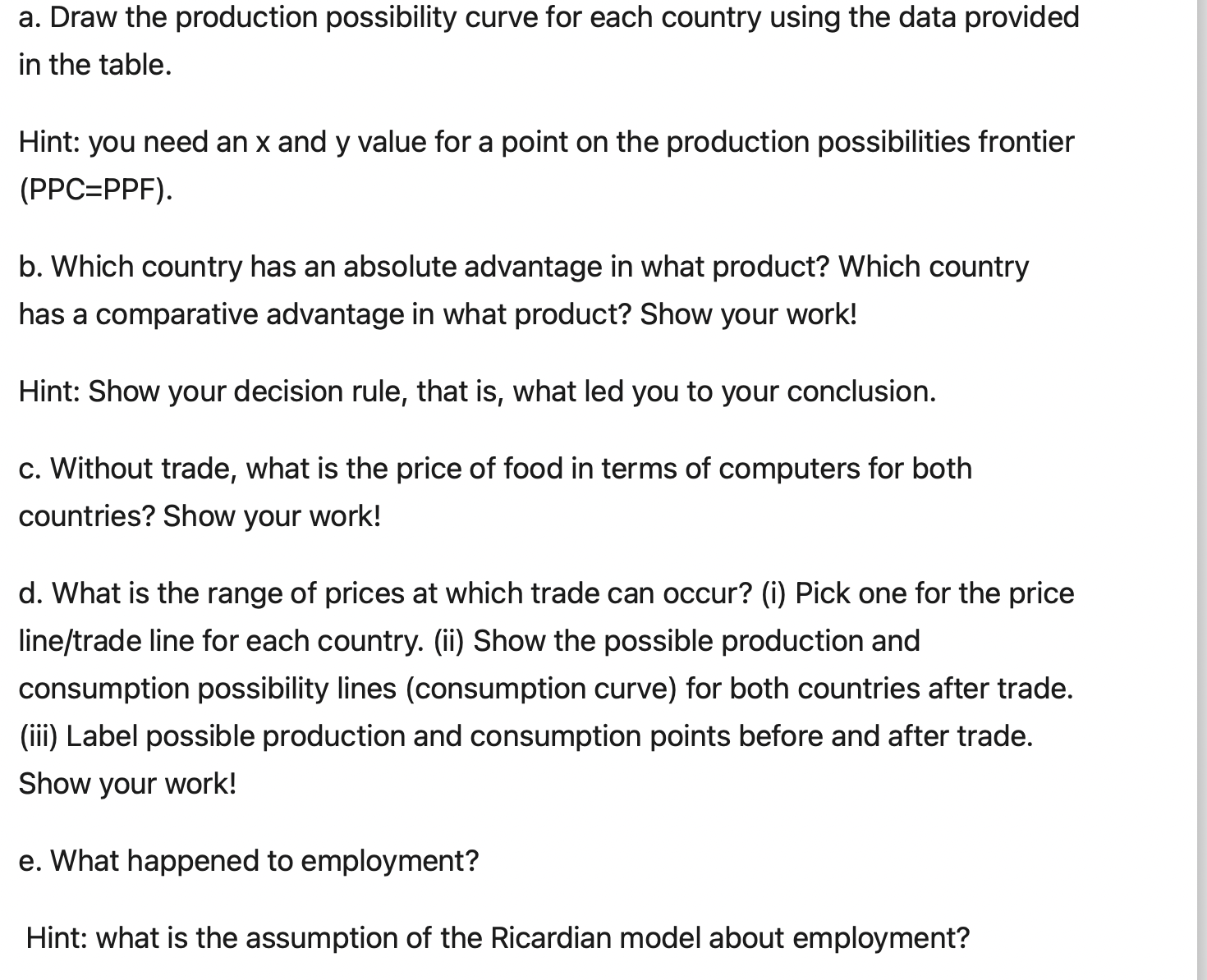 Solved PLEASE ONLY ANSWER AND EXPLAIN PARTS: C, D, AND E. | Chegg.com
