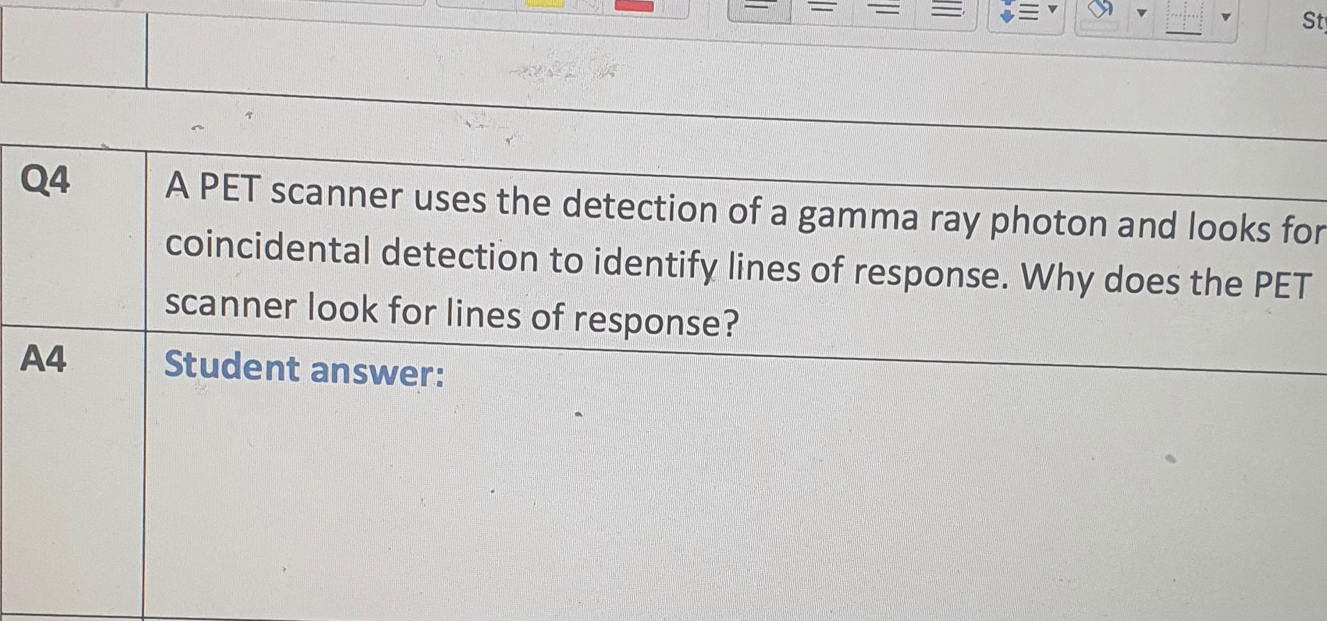 Solved Q4 A PET scanner uses the detection of a gamma ray | Chegg.com