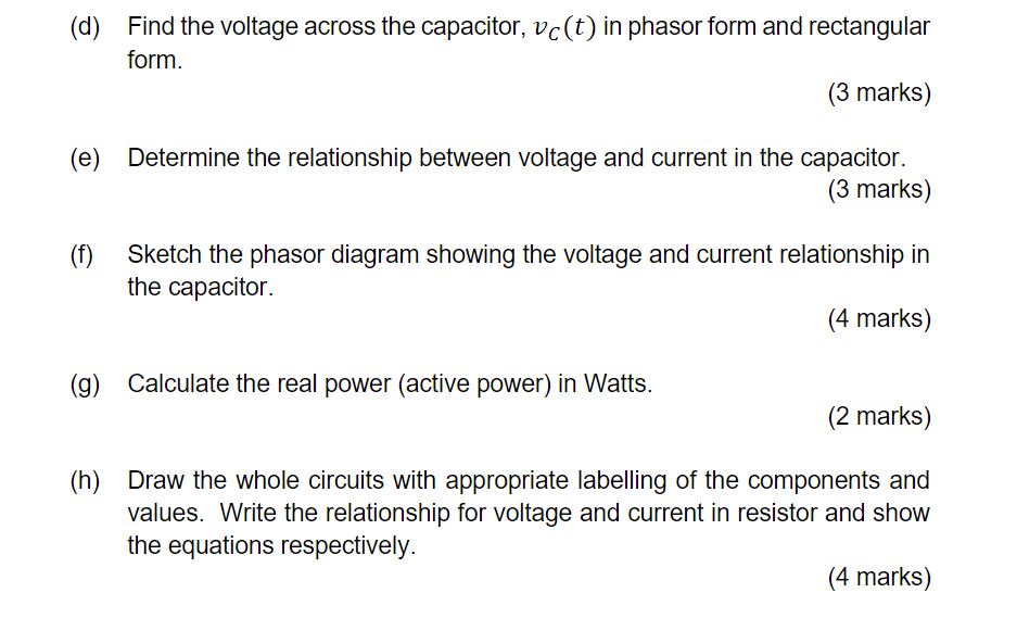 Solved Q1. Figure Q1. shows a circuit with a resistor, R = 5 | Chegg.com